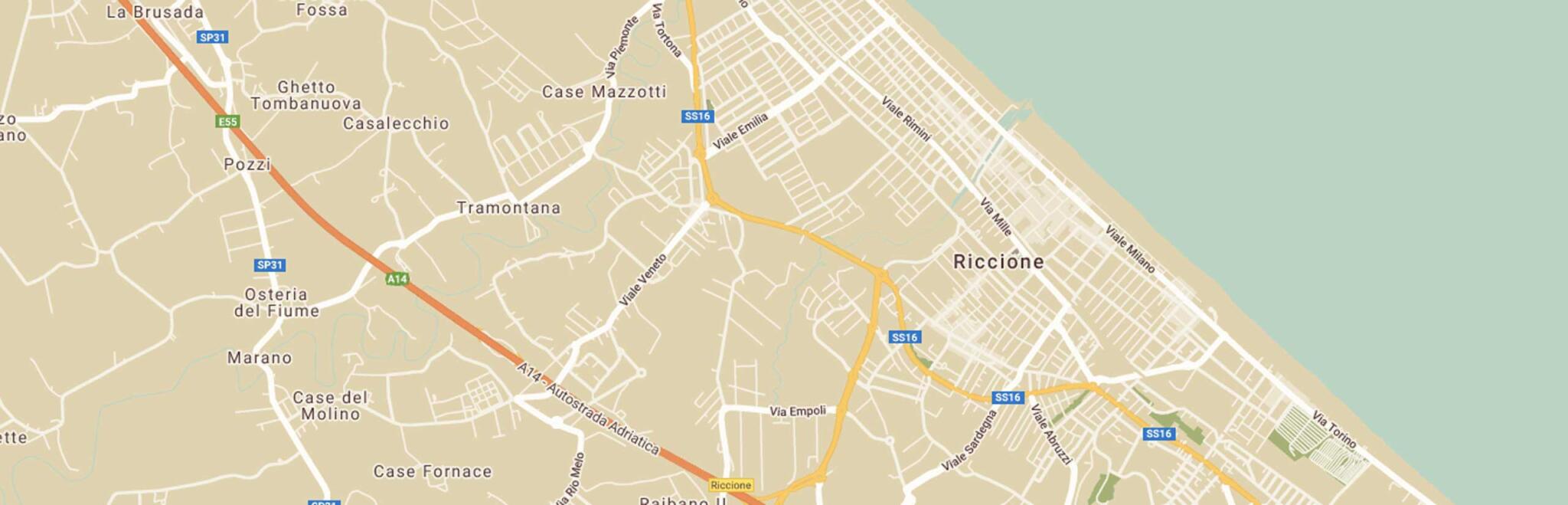 Riccione Maps